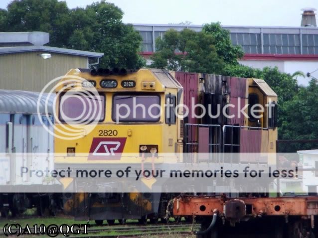 QRN 2800 Class Diesel No.2820 at the Redbank Workshops