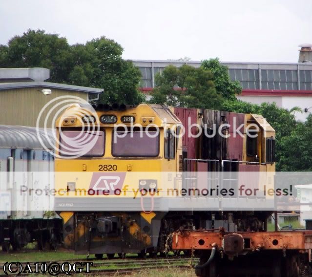 QRN 2800 Class Diesel No.2820 at the Redbank Workshops